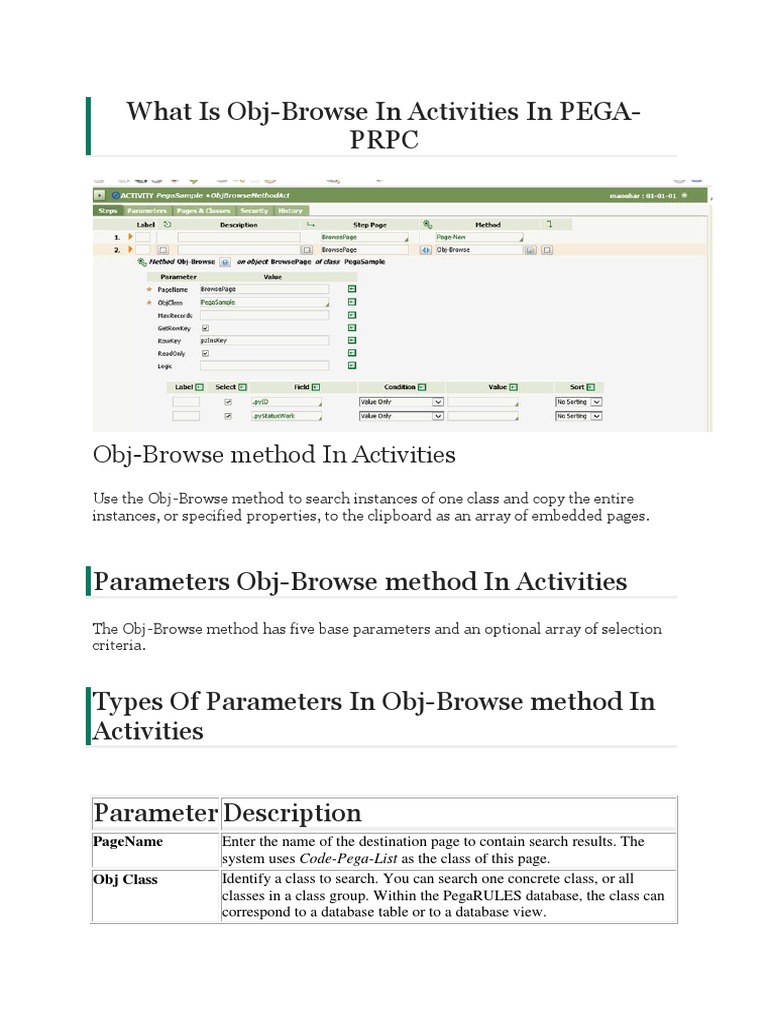Obj-Browse method in Activities for searching and copying instances | PDF | Array Data Structure ...
