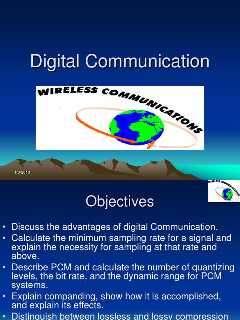 Digital Communication | PDF | Sampling (Signal Processing) | Modulation