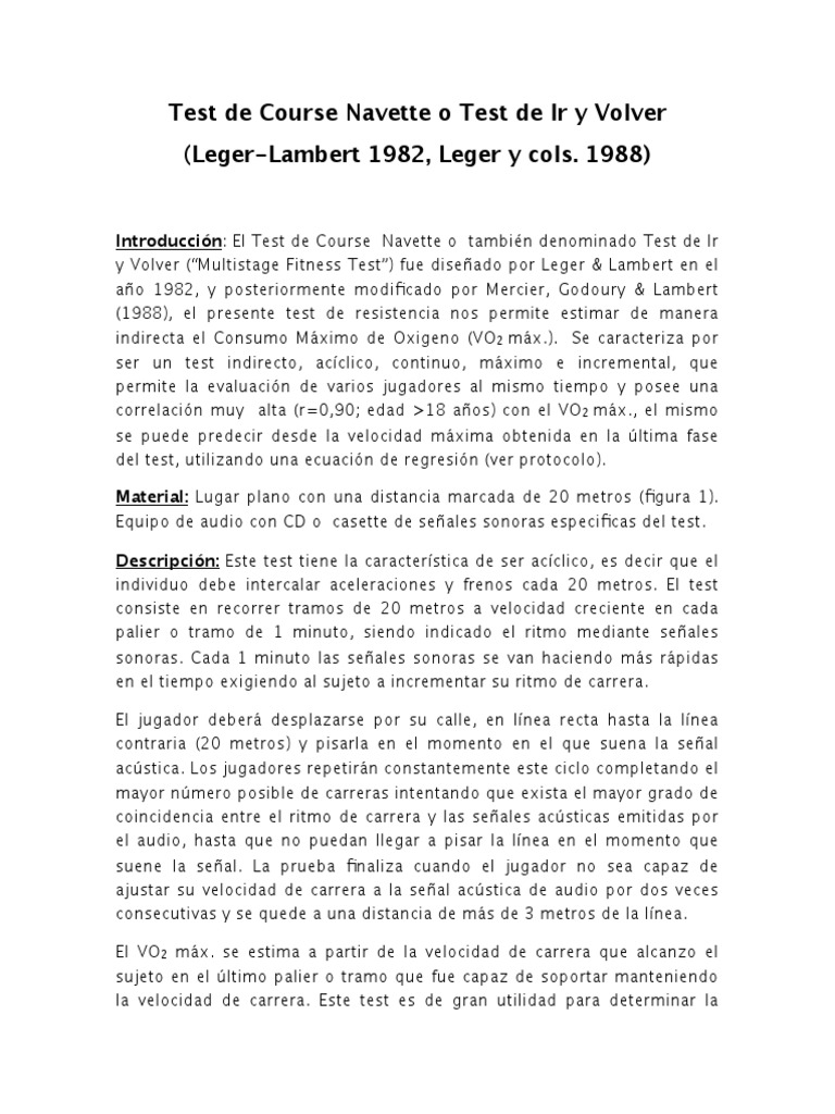 Course Navette PDF | PDF | Velocidad | Science