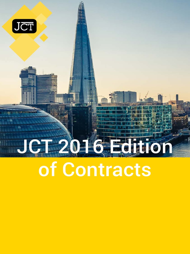 JCT 2016 Edition Information Booklet | PDF | Building Information ...