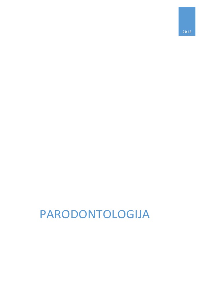 Parodontologija Skripta | PDF