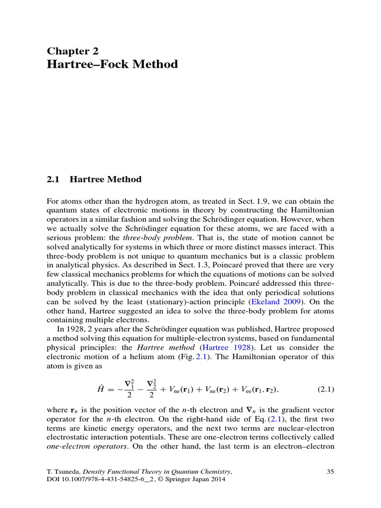 Hartree Fock Method | PDF | Molecular Orbital | Hartree–Fock Method