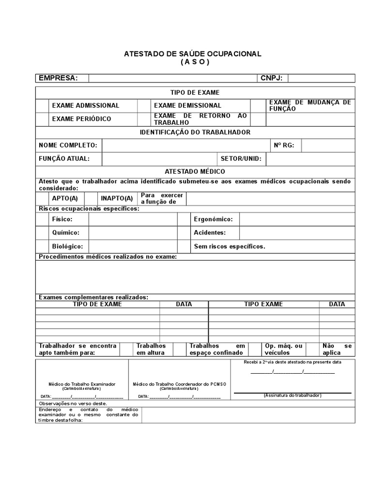 MODELO-DE-ASO-HBS.doc | Bem-estar | Ciência (Geral)