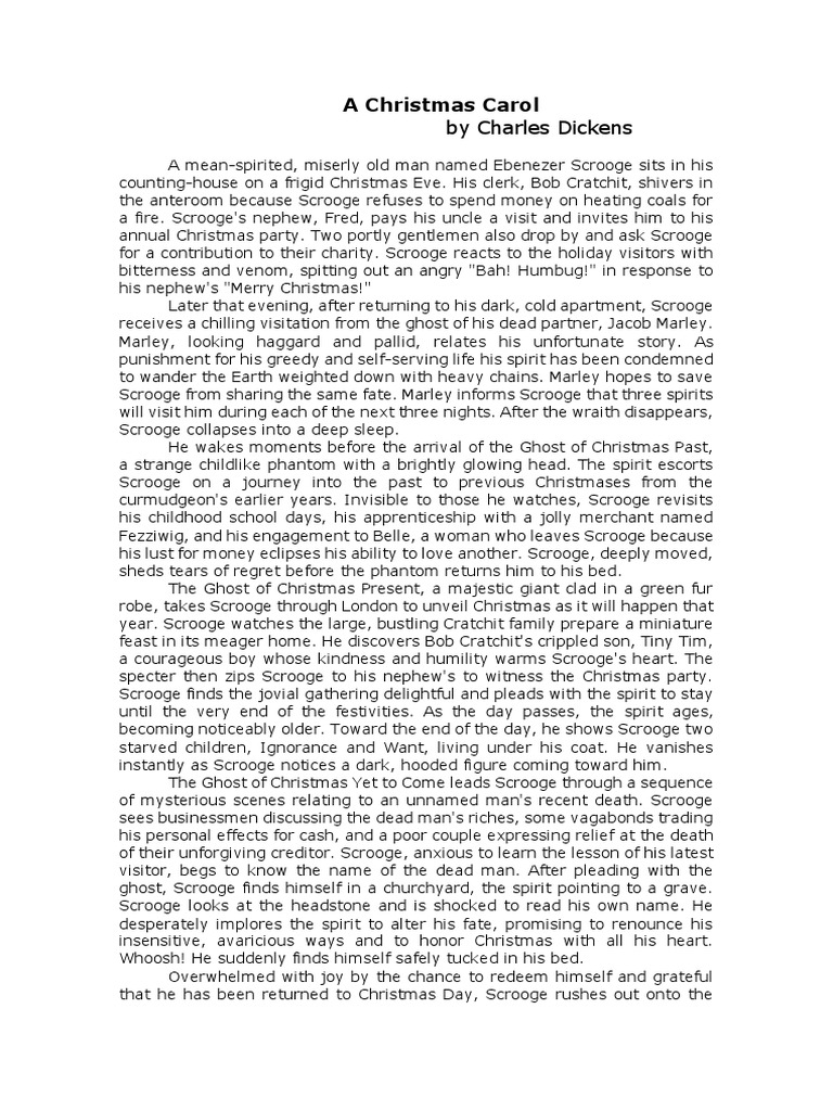 A Christmas Carol | Download Free PDF | Ebenezer Scrooge | A Christmas ...