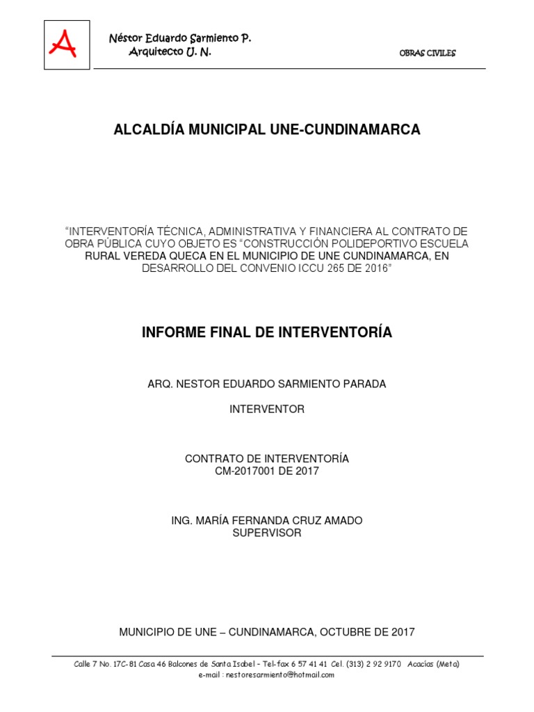 Informe Interventoria Final Une | Business | Prueba gratuita de 30 días ...