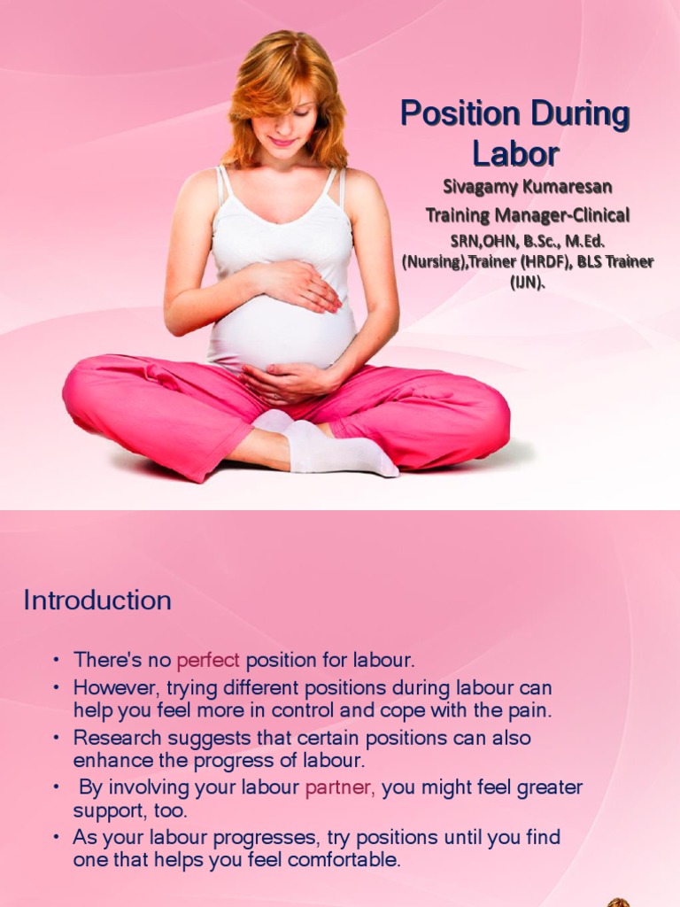 Position During Labor | PDF | Pelvis | Childbirth