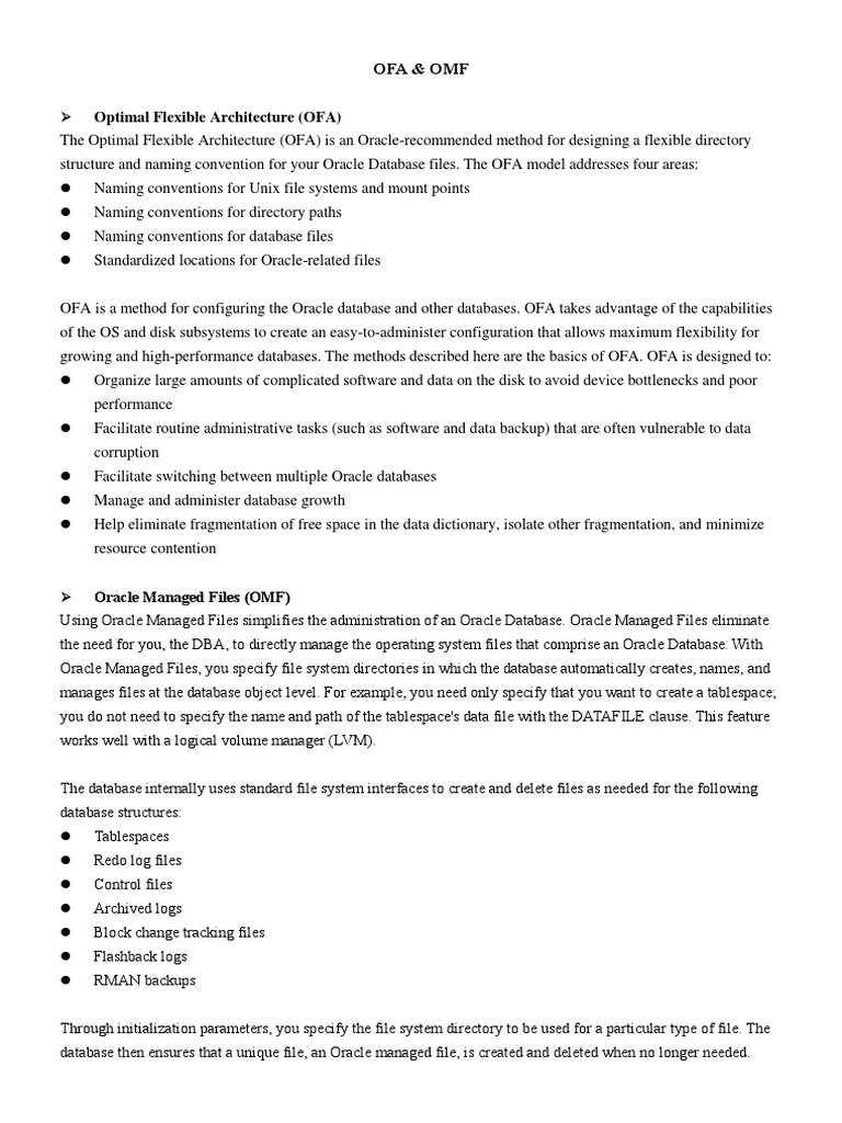 Ofa & Omf | Download Free PDF | Databases | File System