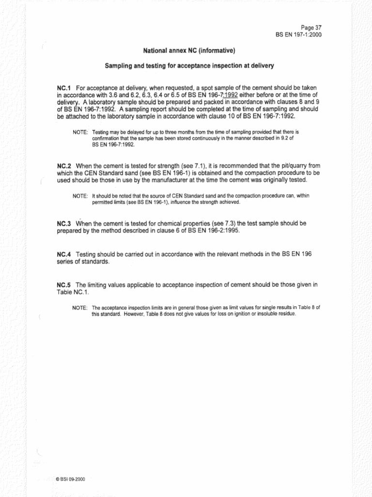 BS en 197-1 - 5 | PDF