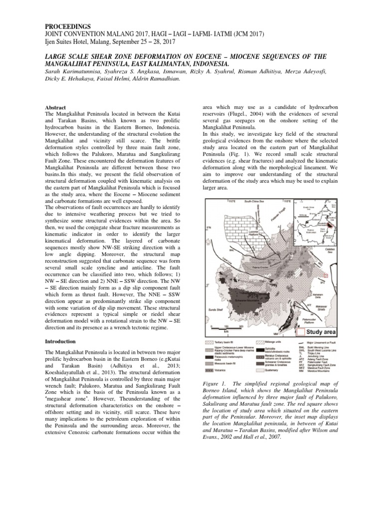 FUll PAPER JCM2017-540- edited.docx | Fault (Geology) | Geology