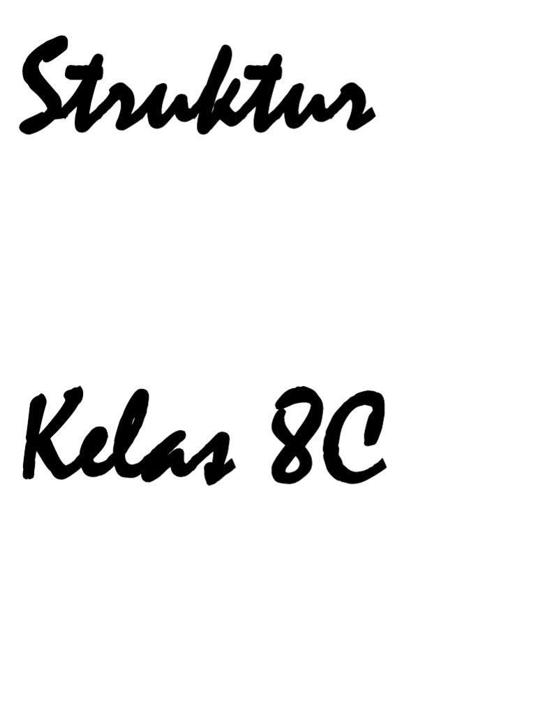 Tulisan Struktur Kelas | PDF