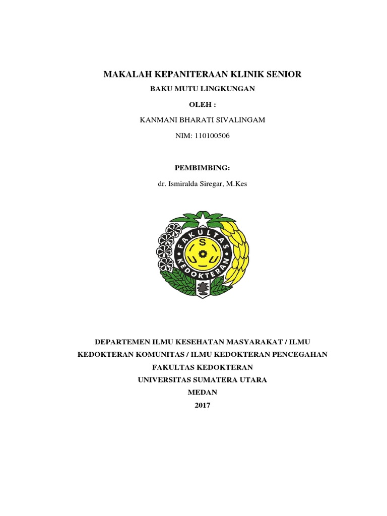 Baku Mutu Lingkungan (My Makalah PH) | PDF