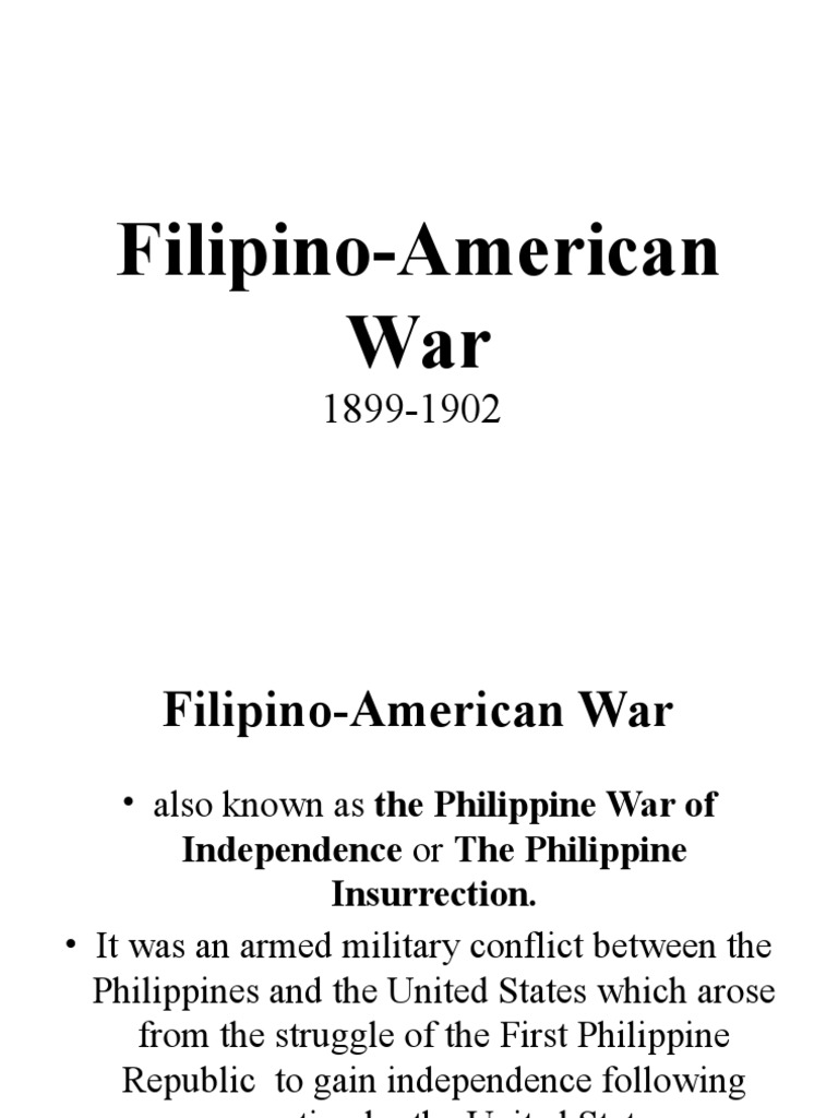 Filipino-American War