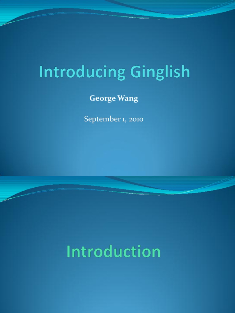 Ginglish: A Phonetic Spelling System | PDF | Philology | Language Arts ...