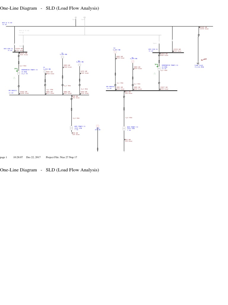 SLD (Load Flow Analysis) | Electric Power | Power (Physics)