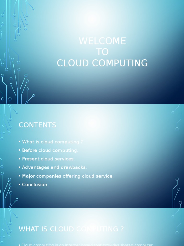 Cloud Computing Demo Pdf