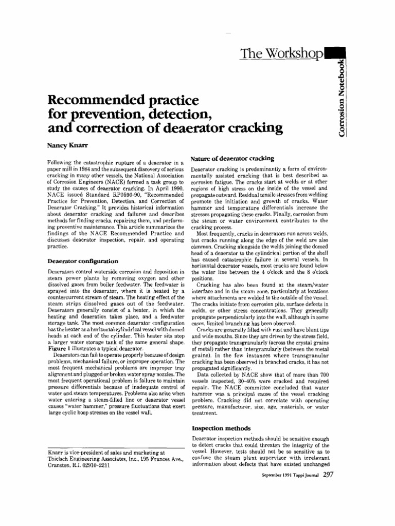 Recommended Practice For Prevention, Detection and Correction of ...