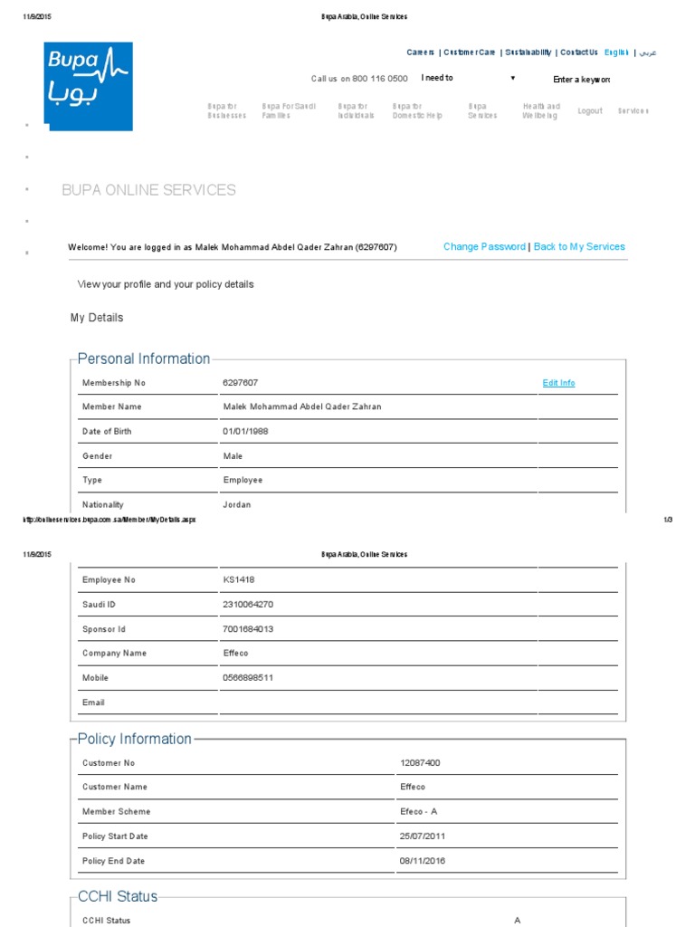 Bupa Arabia, Online Services.pdf | Business | Computing And Information ...