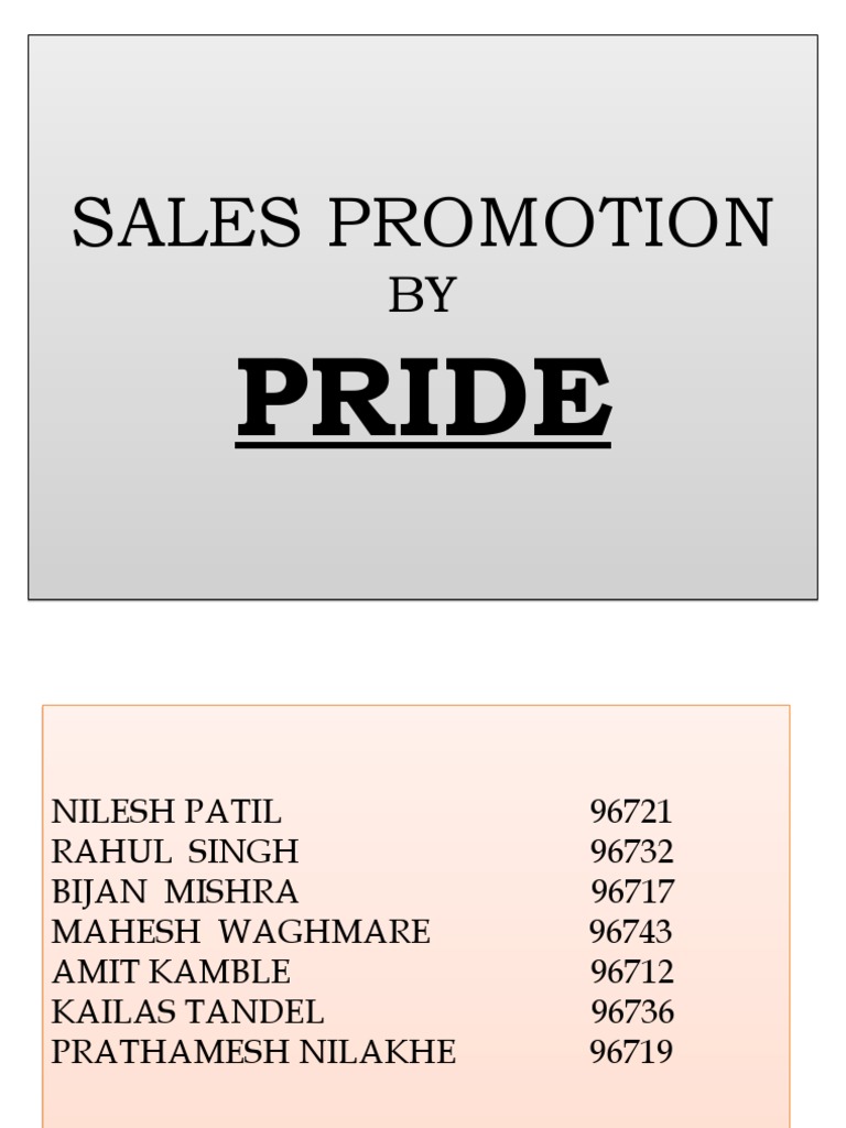 Sales Promotion Essentials | PDF