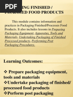 Food Processing NC II CG | PDF | Curriculum | Tools