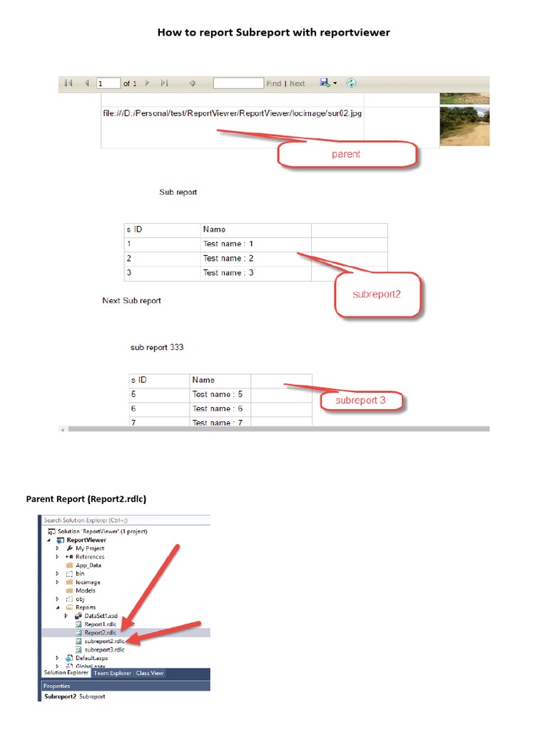 How To Make Subreport With Reportviewer | PDF | Computer Programming ...