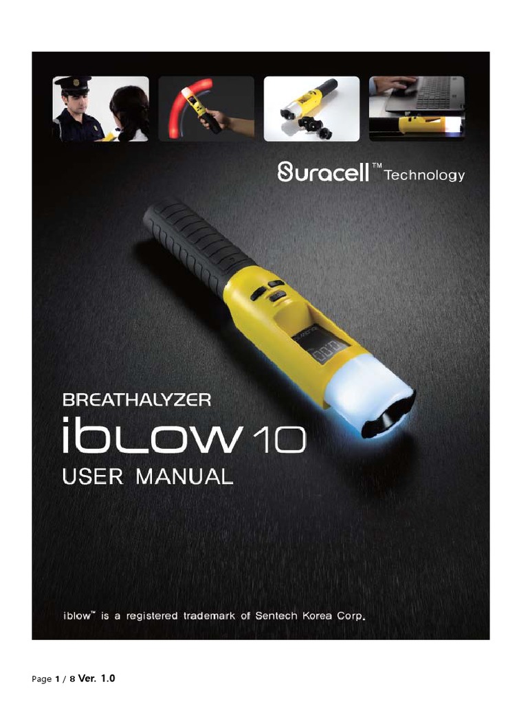 iBLOW10 Breathalyzer User Manual | PDF | Battery (Electricity ...