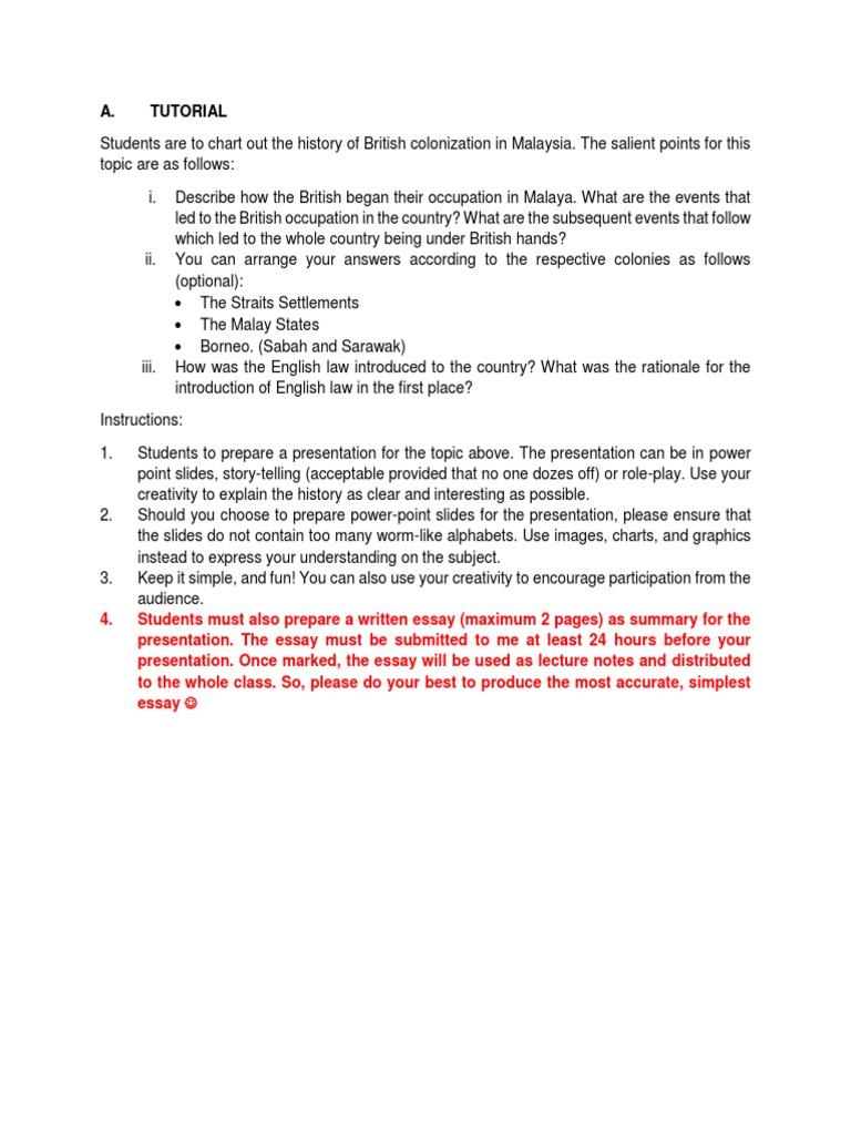 History of British Colonization Task | PDF