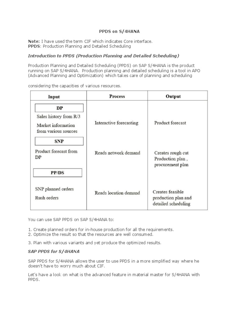 S4hana Ppds Steps | PDF | Enterprise Resource Planning | Information ...