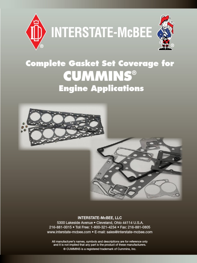 Cummins Gasket Set Parts Catalog | PDF | Engines | Vehicle Technology