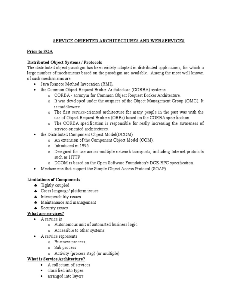 So A Web Services | PDF | Soap | Service Oriented Architecture