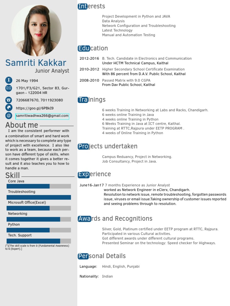 Samriti CV | PDF | Educational Technology | Computing