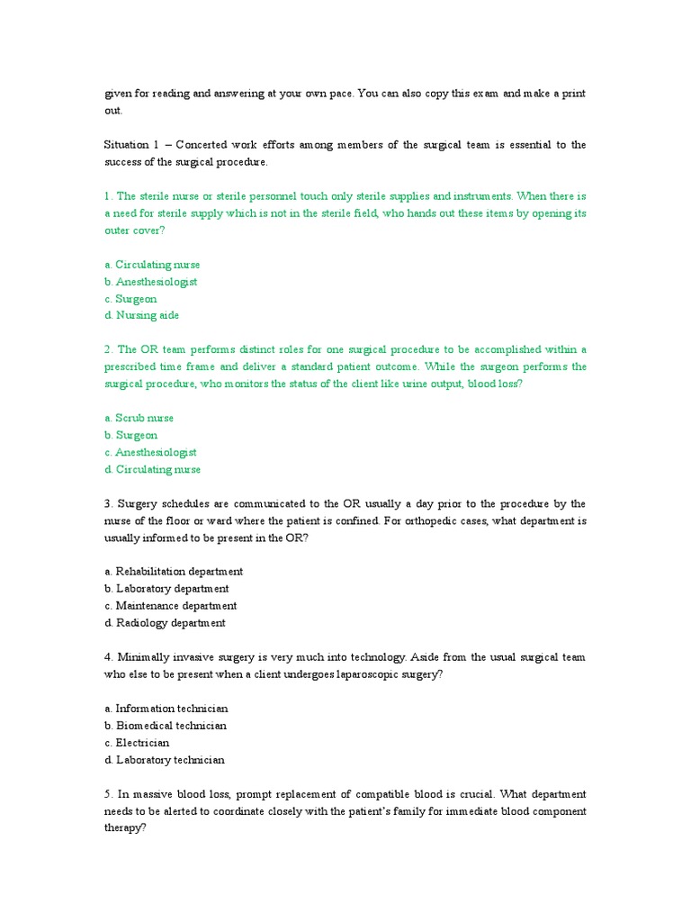 Or Exam | PDF | Hypothyroidism | Surgery