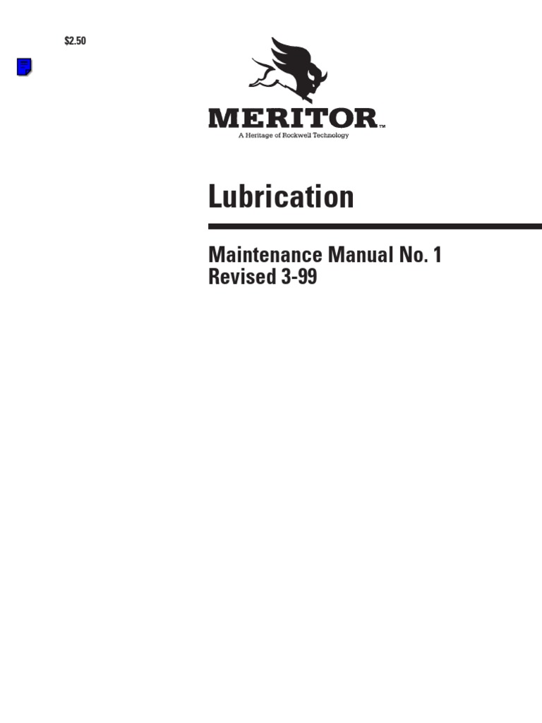 Lubrication Meritor | PDF | Axle | Motor Oil