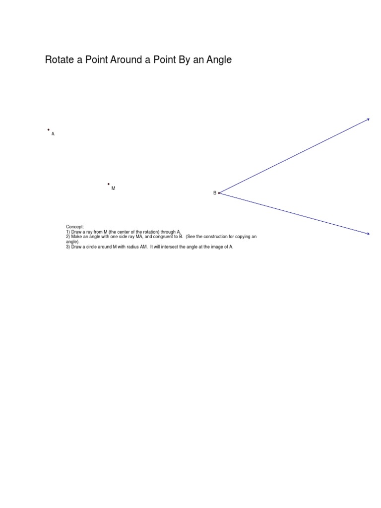 Rotate a Point by an Angle Method | PDF
