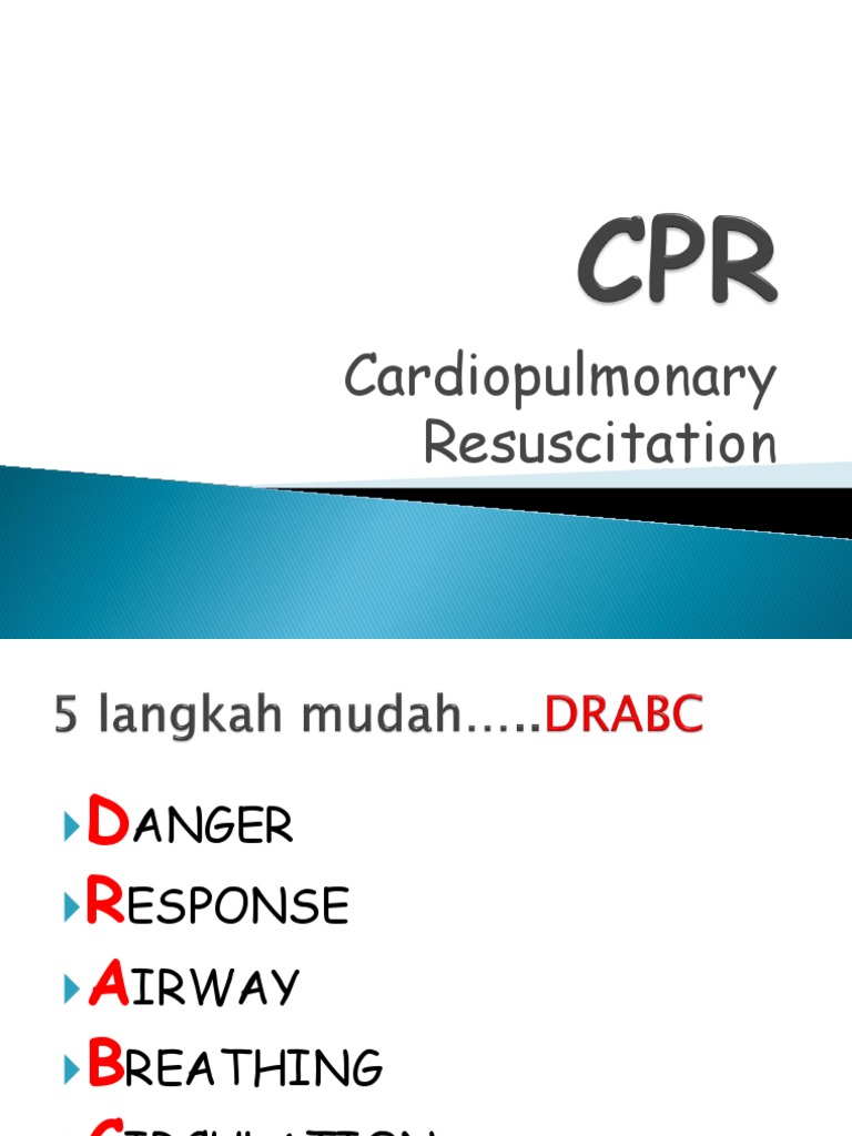 Cardiopulmonary Resuscitation | PDF