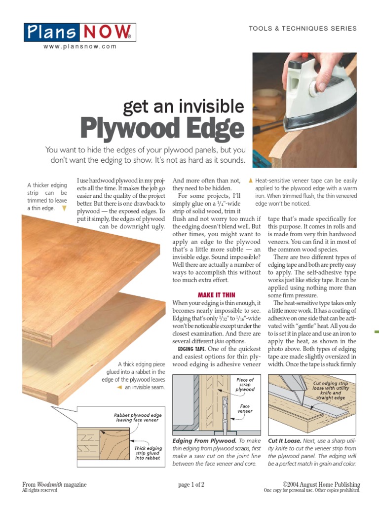 Plywood Edge | PDF | Plywood | Wood Veneer