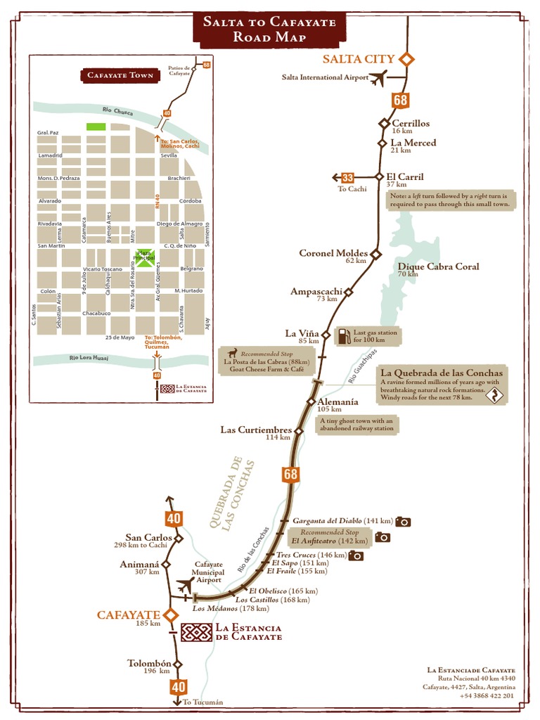 Salta City: Cerrillos La Merced El Carril | PDF