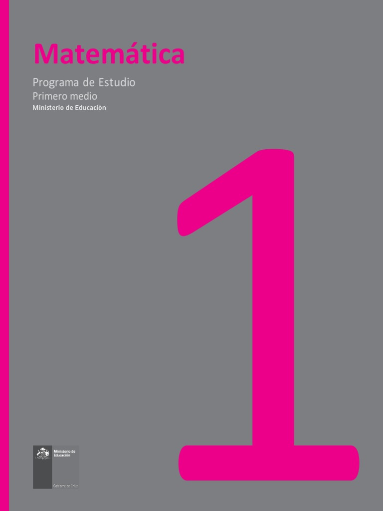Matemática 1º | PDF | Aprendizaje | Plan de estudios
