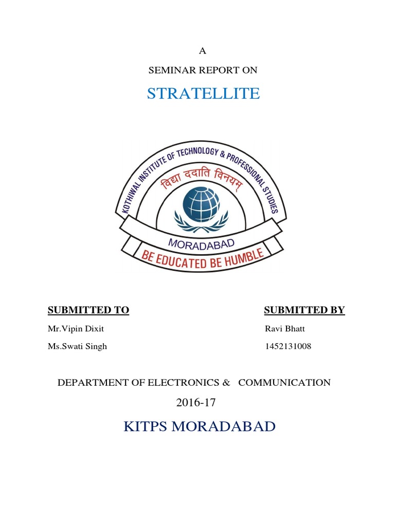 Stratellite: Kitps Moradabad | PDF