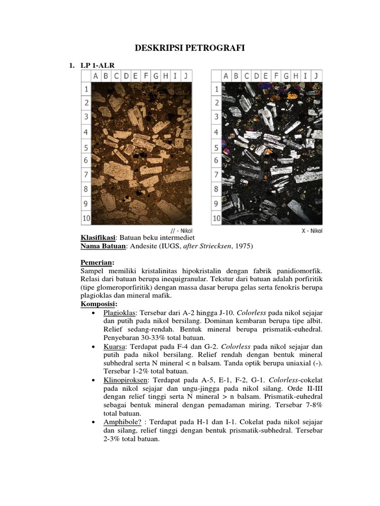 Deskripisi Petrografi | PDF