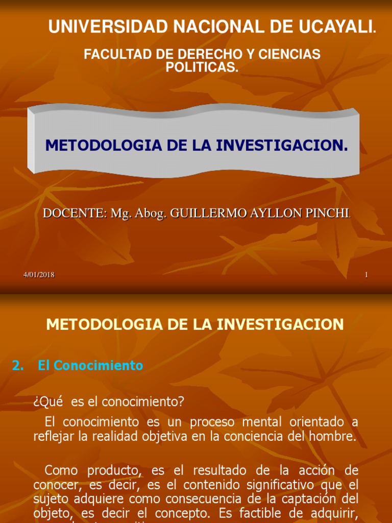 METODOLOGIA DEL ESTUDIO I | Teoría | Ciencia