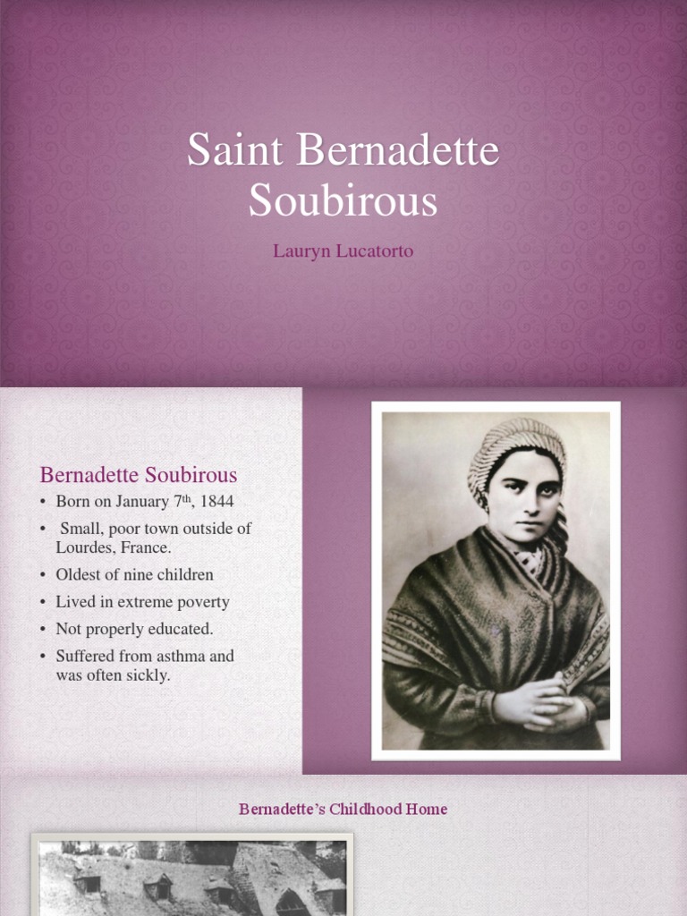 Saint Bernadette Soubirous | PDF