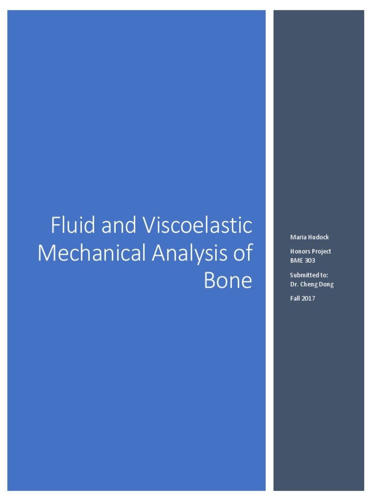 Fluid and Viscoelastic Mechanics of Bone | PDF | Viscoelasticity | Bone