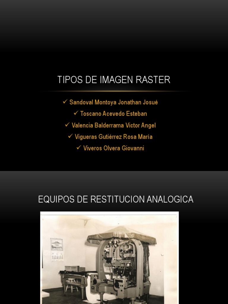 Imágenes Tipo Raster_presentacion | PDF | Sistema de información ...