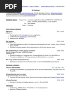 Web Developer Resume Sample | PDF | Web Application | Internet & Web