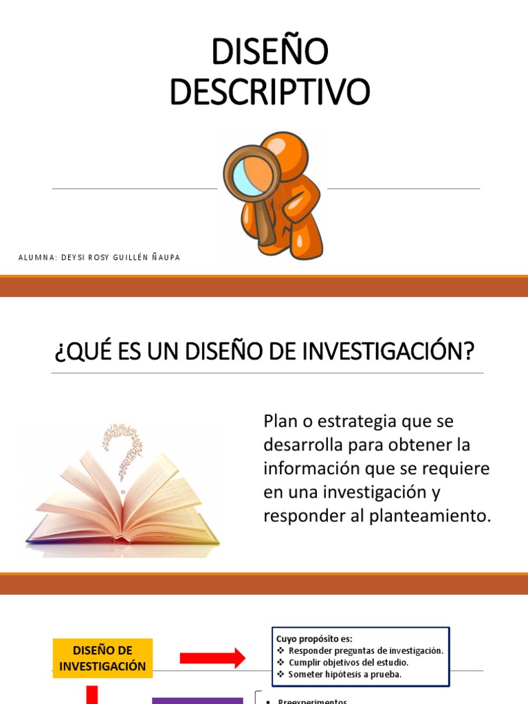 Tipos de Diseños - Diseño Descriptivo | PDF | Caso de estudio | Método ...