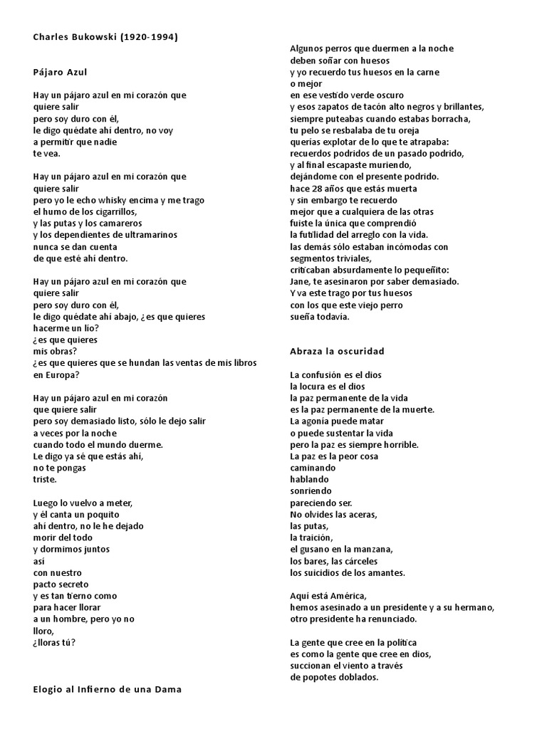 Charles Bukowski | PDF