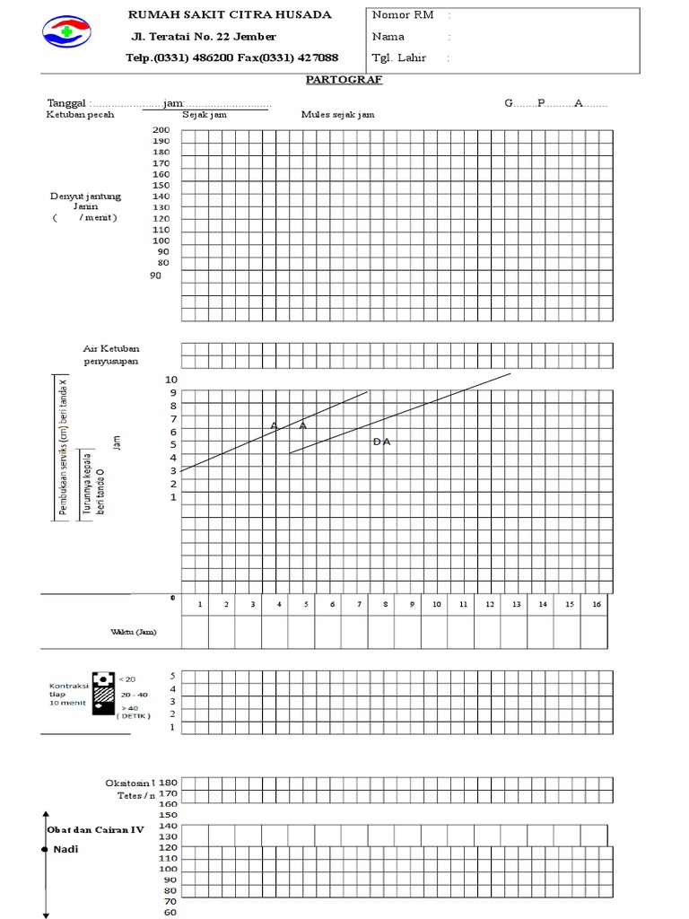 Lembar Partograf | PDF