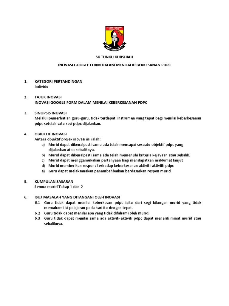 Inovasi Google Form | PDF