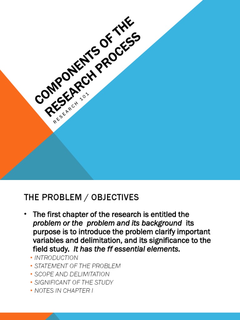Research Process Components Guide | PDF | Hypothesis | Theory