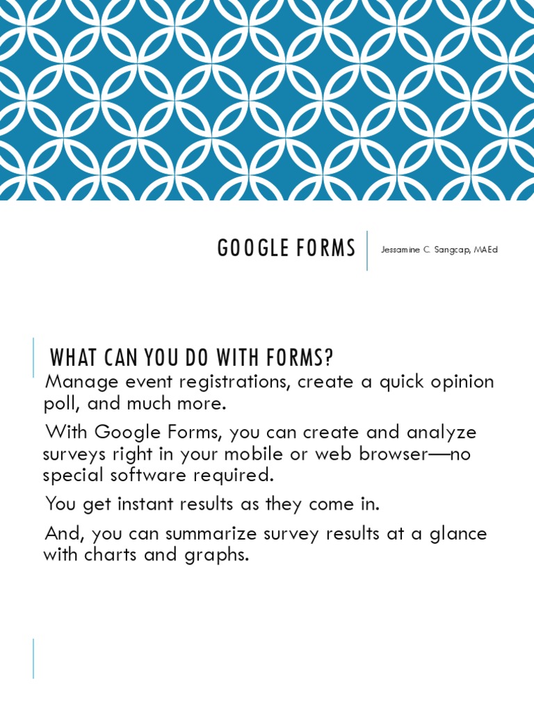 Google Forms Intro | PDF